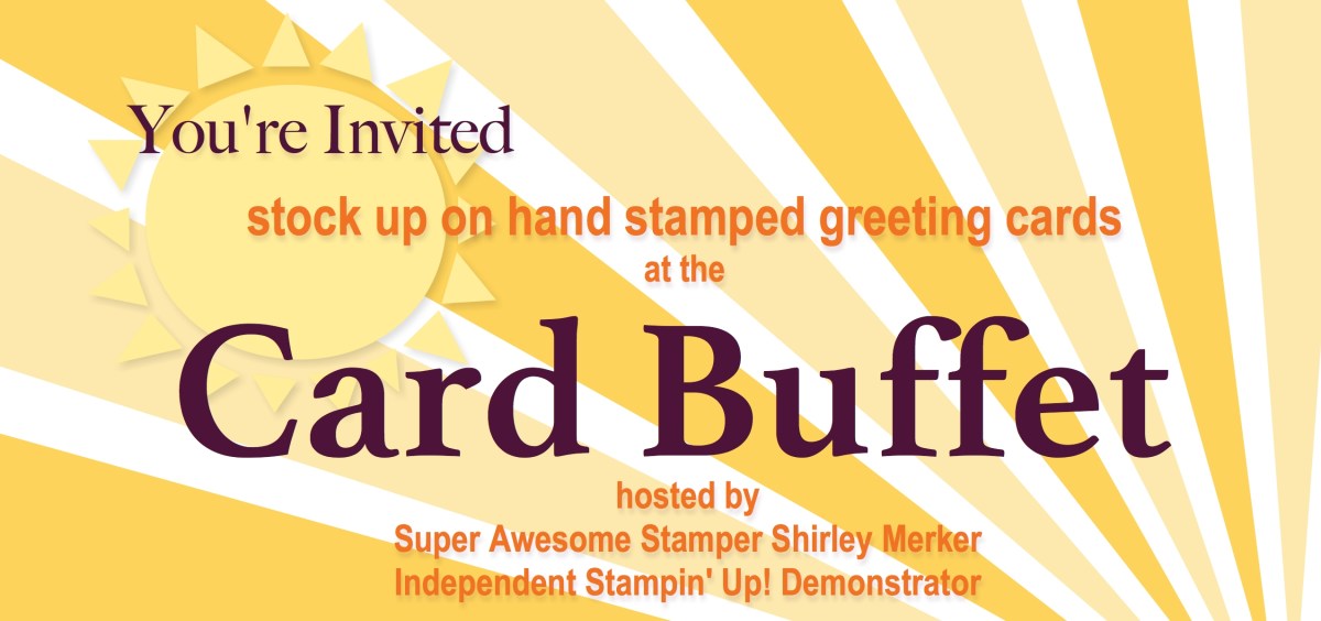 July Card Buffet Invitation – Super Awesome Stamper
